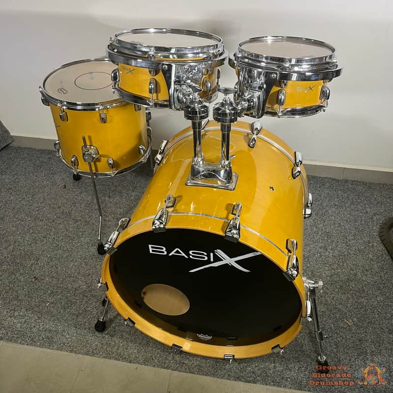 Basix Custom Short Stack 22,10,12,14 Drum Kit - Bumblebee | Reverb