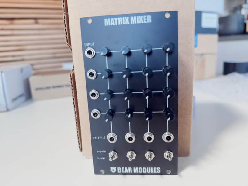 Bear Modules 4X4 Matrix Mixer black panel eurorack | Reverb