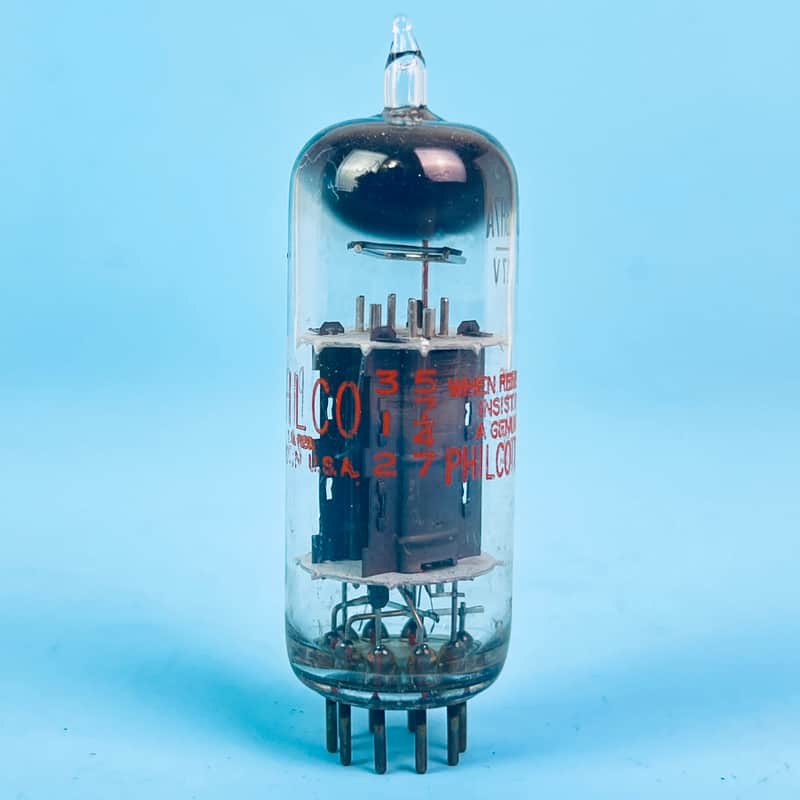 NOS Sylvania 12BH7 Grey Plate Vintage Vacuum Tube - One Year | Reverb