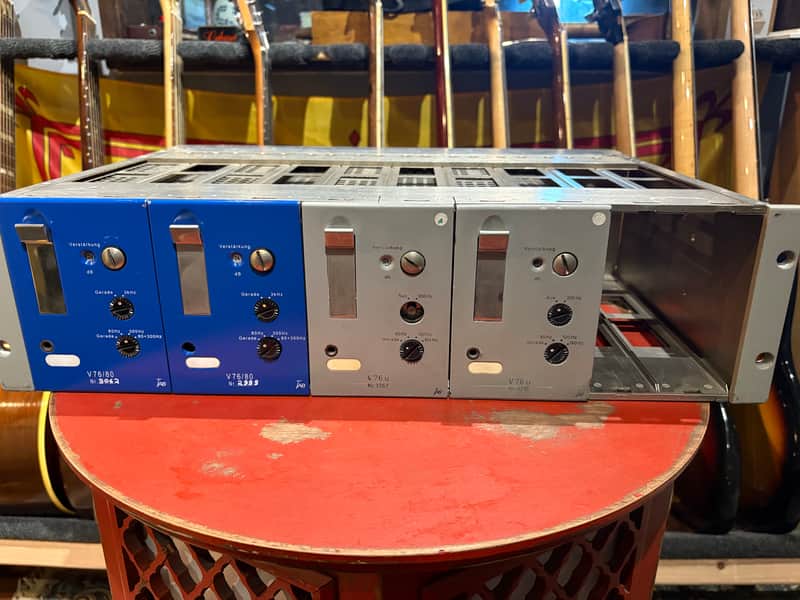 Four Telefunken TAB V76 Tube Preamps in Rack | Reverb