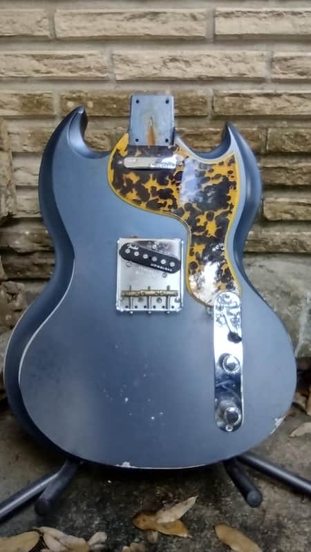 Berly SG-Tele Hybrid German Carved Lake Placid Blue Loaded | Reverb