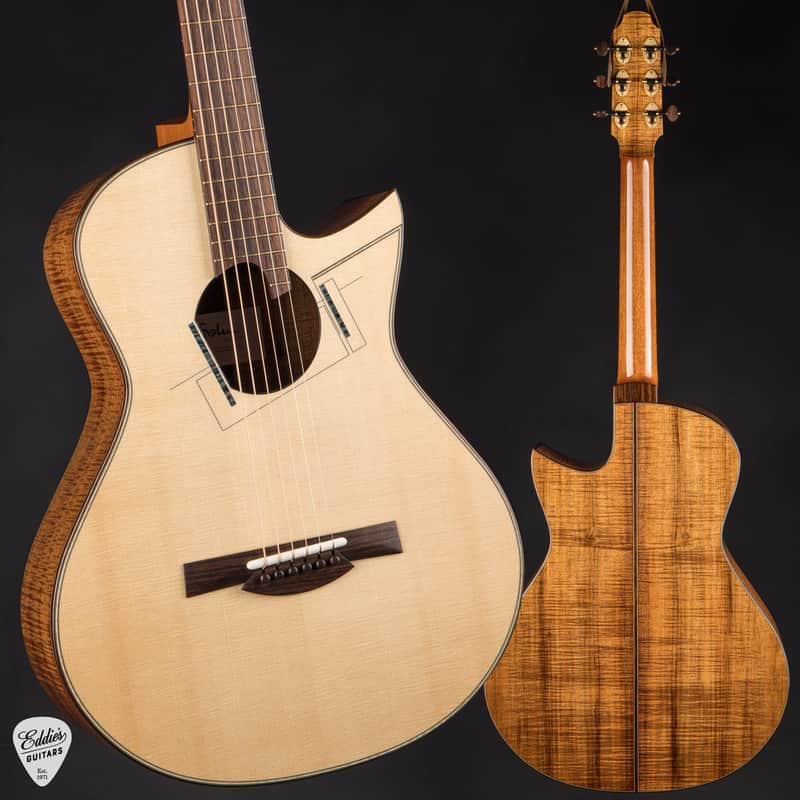 2024 Max Spohn OM-C 12 Fret - Swiss Moon Spruce & Figured Koa | Reverb