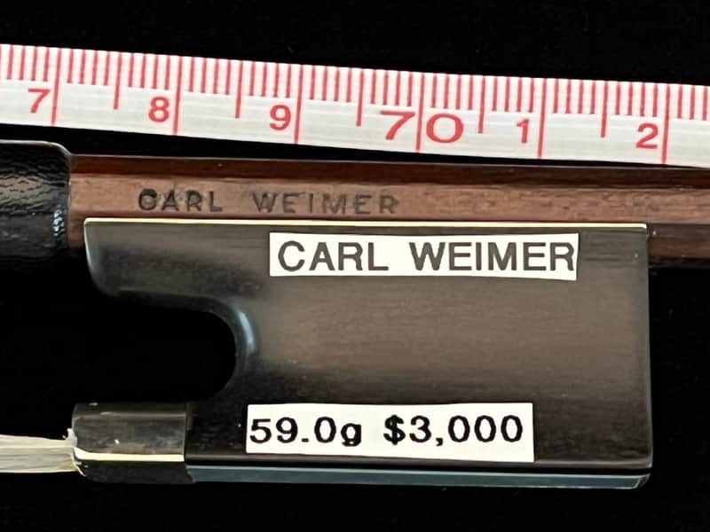 Carl Weimer stamped Violin bow, vintage antique Violin Bow | Reverb