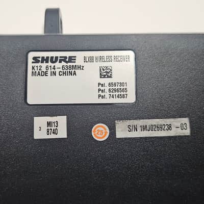 SHURE BLX88 K12 Wireless System Set 2 BLX1 Transmitters Mics | Reverb