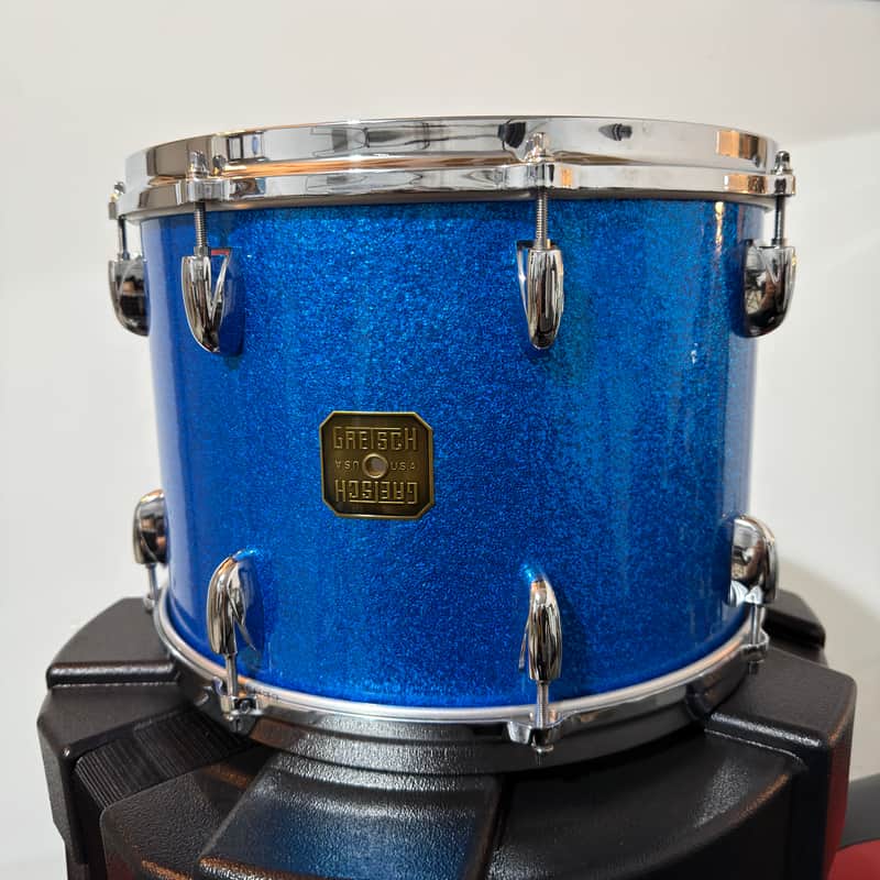 Gretsch USA 14x10” Rack Tom - Blue Sparkle | Reverb