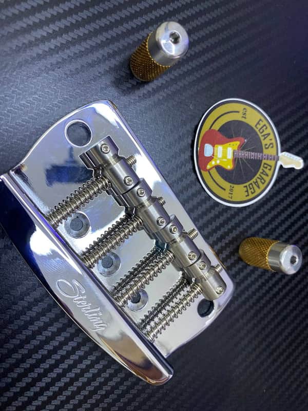 Sterling by Music Man Ray34 4-String Bass Bridge | Chrome | Reverb