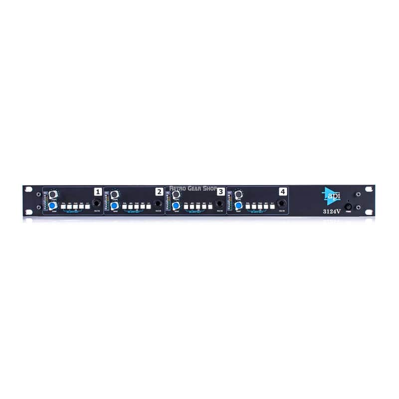 API 3124V Discrete 4-Channel Microphone Line Preamp Api Mint | Reverb