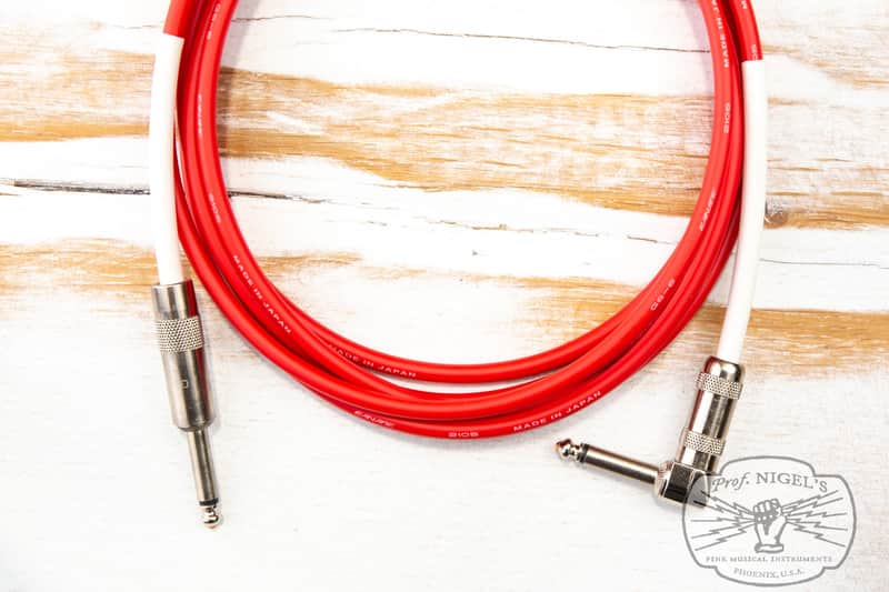 Professor Nigel's 6 ft Straight/Right Angle Red/White | Reverb Canada