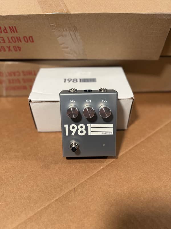 1981 Inventions DRV Overdrive Metal with White Graphics | Reverb