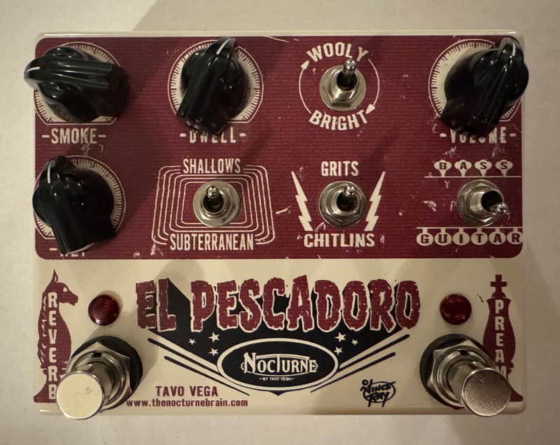 The Nocturne Brain El Pescadoro Reverb with Octal Tube Style | Reverb