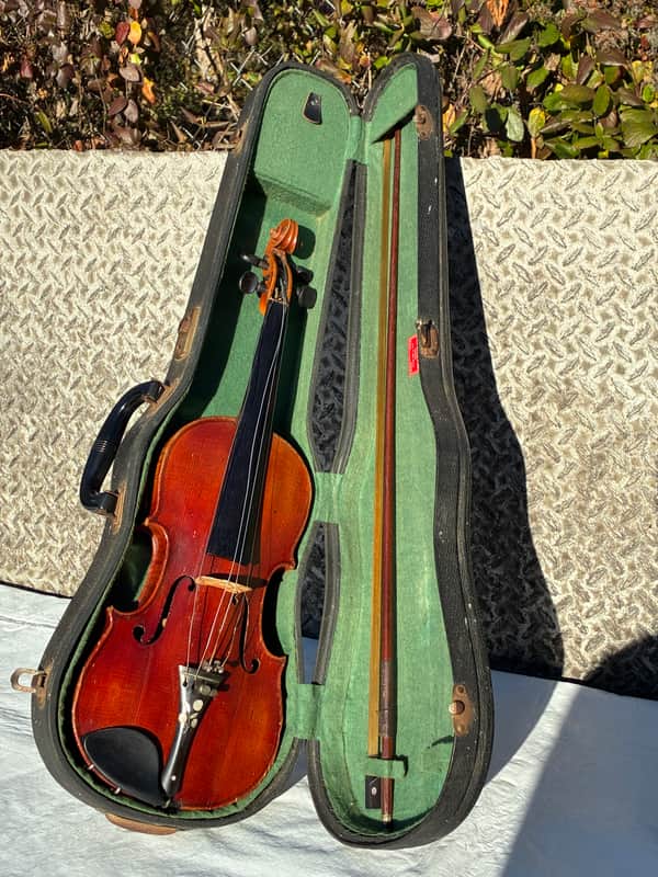Vintage Violin Paganini E6 Germany Stamped With Case & Violin | Reverb