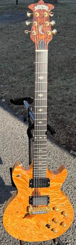 Moonstone Vulcan Deluxe Electric Guitar Natural Vintage | Reverb