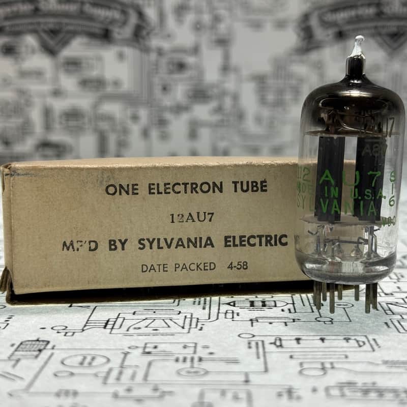 Sylvania 12AU7 Preamp Tube 1958 USA Tested | Reverb
