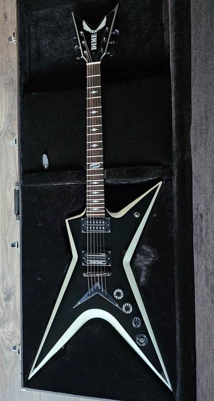 Dean Dime Stealth Black w/ Silver Bevels / 2008 | Reverb