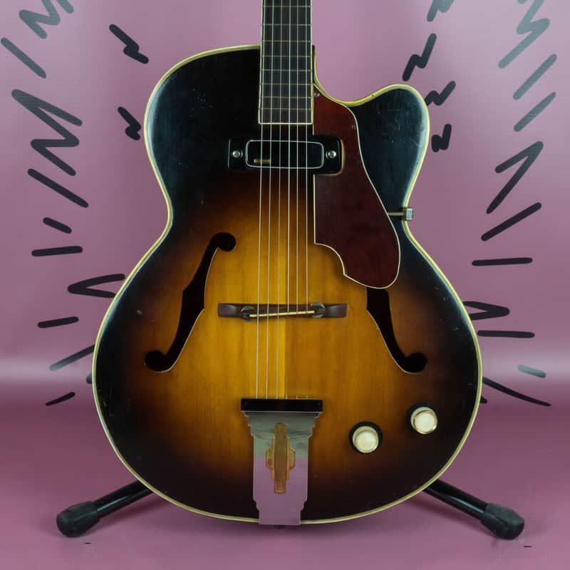 Teisco EP-11 Guiter Archtop 1950's Vintage Sunburst | Reverb Australia