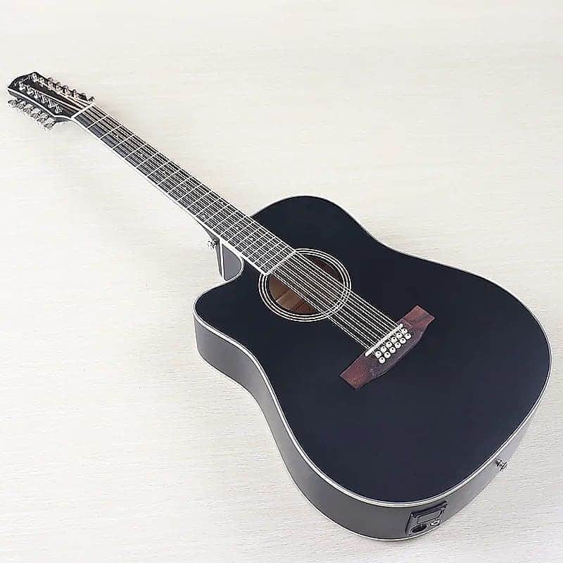 Left Handed 12 String Acoustic Electric Guitar, Laminated | Reverb