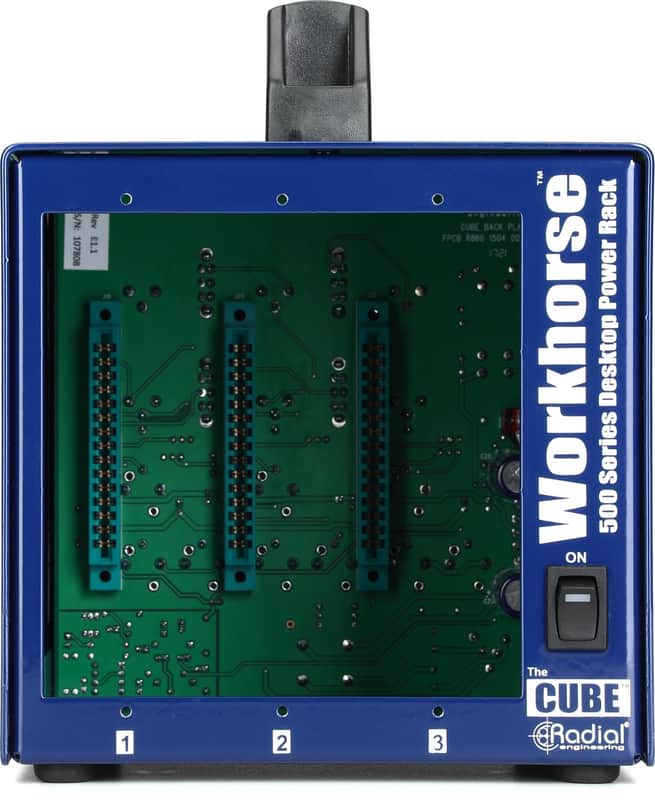 Radial Workhorse Cube 3-slot 500 Series Desktop Chassis | Reverb