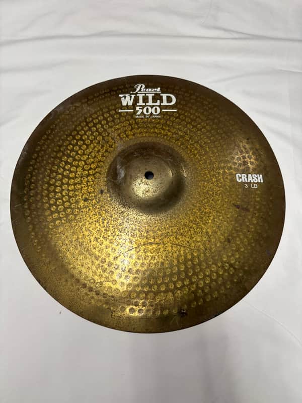 Used 16" Pearl Wild 500 Crash Cymbal - Made in Japan -Sold as | Reverb
