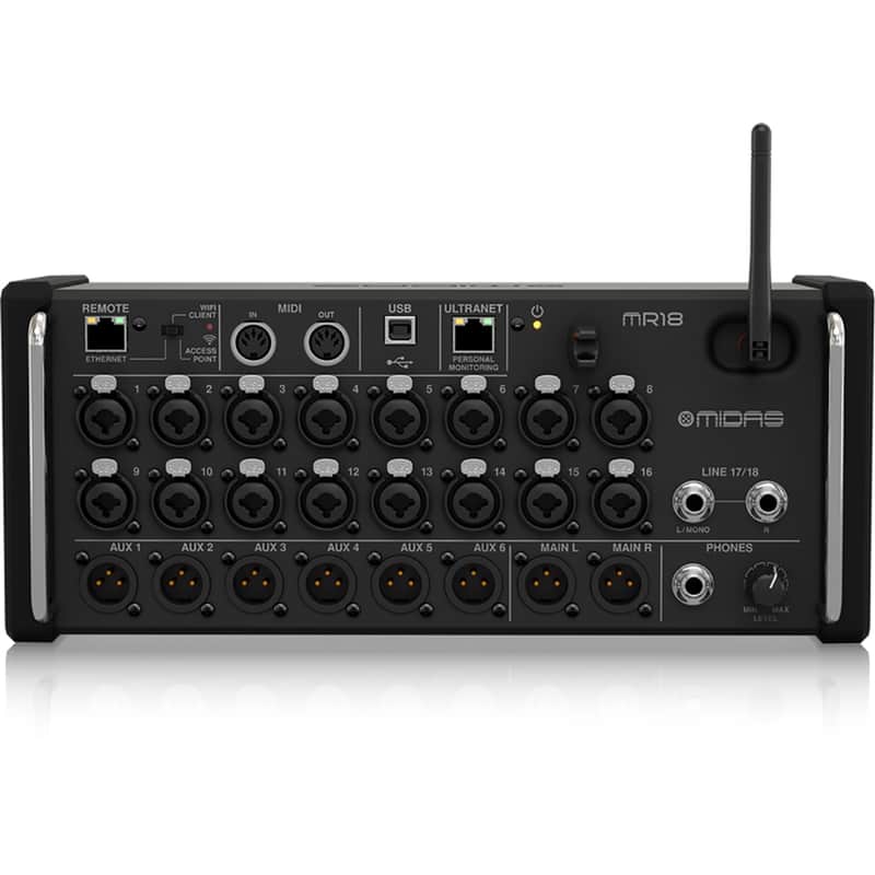 Midas MR18 18-Input Digital iOS/Android Tablet Mixer | Reverb
