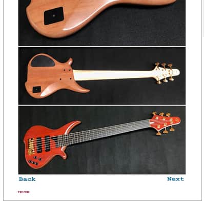 TUNE TWB 6 string MIJ king bass guitar Japan padauk | Reverb