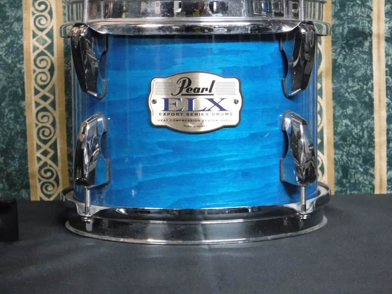 Pearl ELX 2000's - BLUE MIST LACQUER 8" X 7". I.S.S. | Reverb