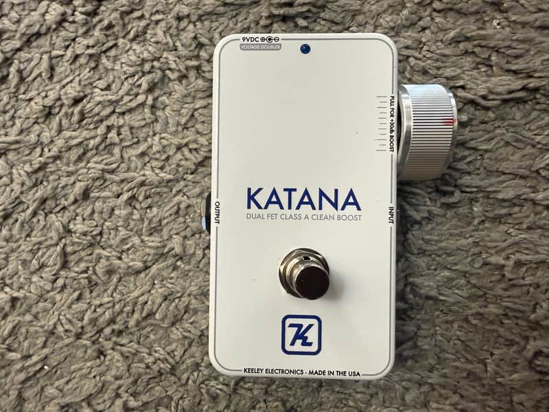 Keeley Katana Dual FET Class A Clean Boost. Throwback White - | Reverb