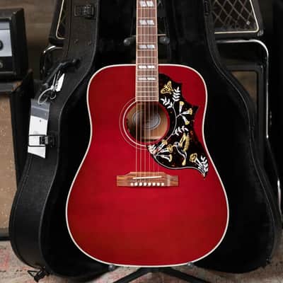 Gibson Hummingbird Standard Acoustic/Electric - Wine Red with | Reverb