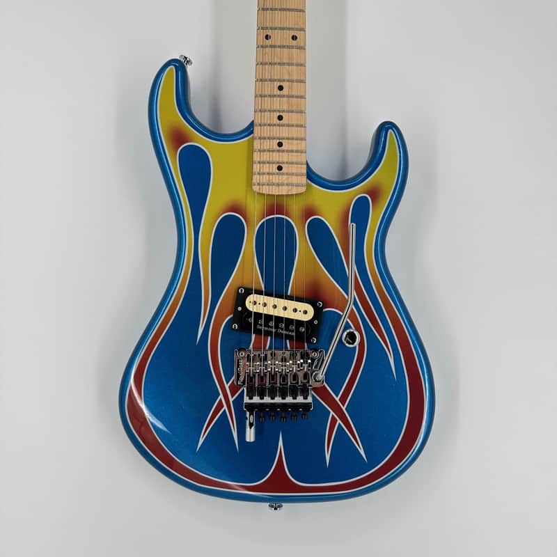 Kramer Baretta Hot Rod - Blue Sparkle Flame | Reverb