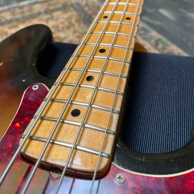 Fender Precision bass 1973 - 1974 - Sunburst | Reverb