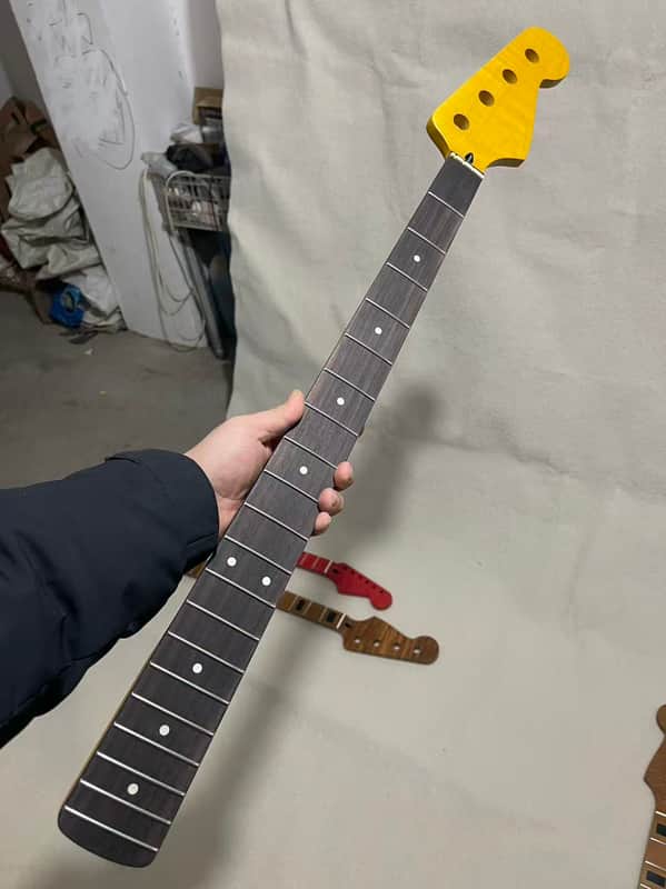 4-string electric bass neck jazz bass stainless steel 20 | Reverb UK