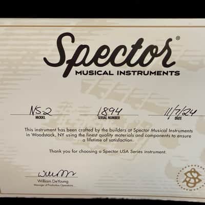 Spector NS-2 4 String Bass Made In USA, Transparent Grey with | Reverb