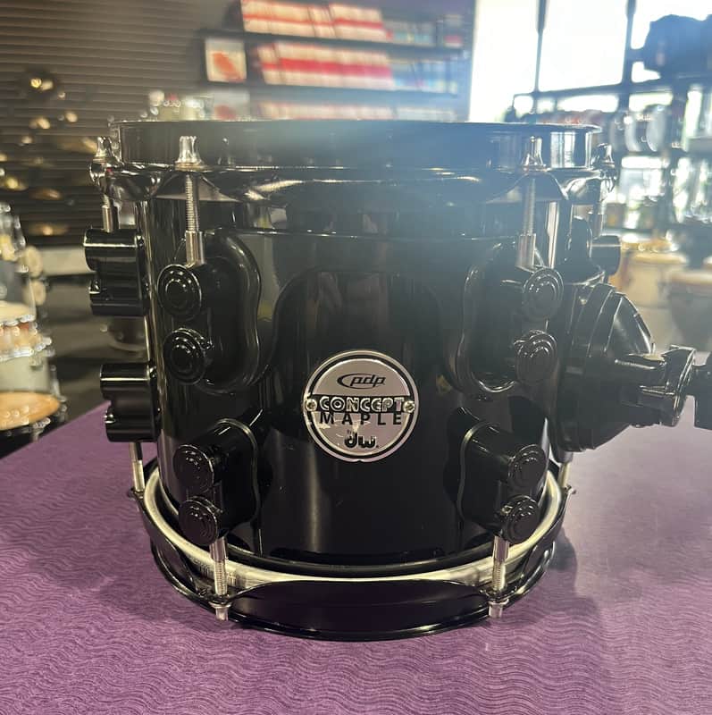 PDP Concept Maple 8” Tom 2008 - Black sparkle | Reverb