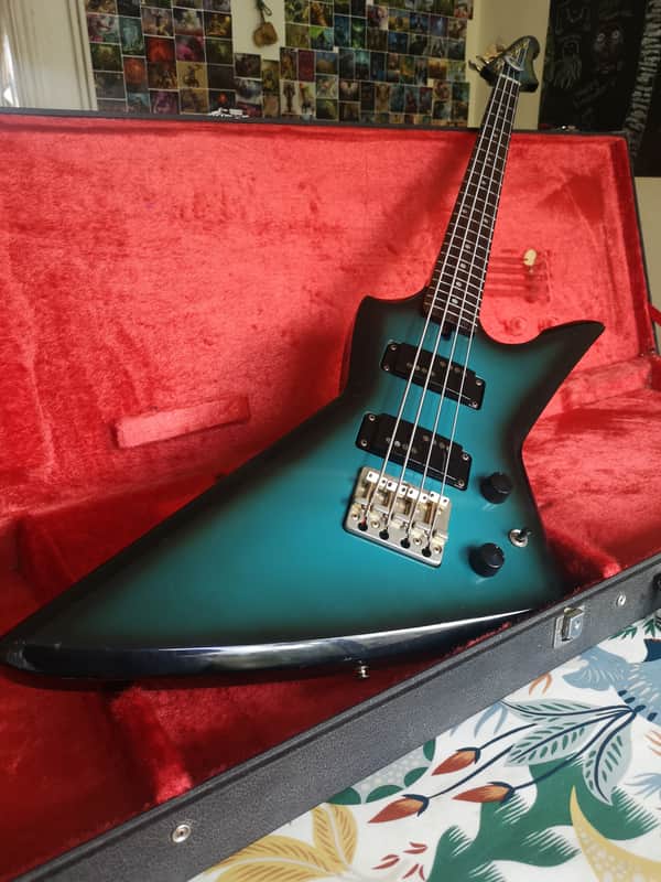 1983 Aria Pro II ZZB Deluxe Bass Guitar RARE + Original Case | Reverb