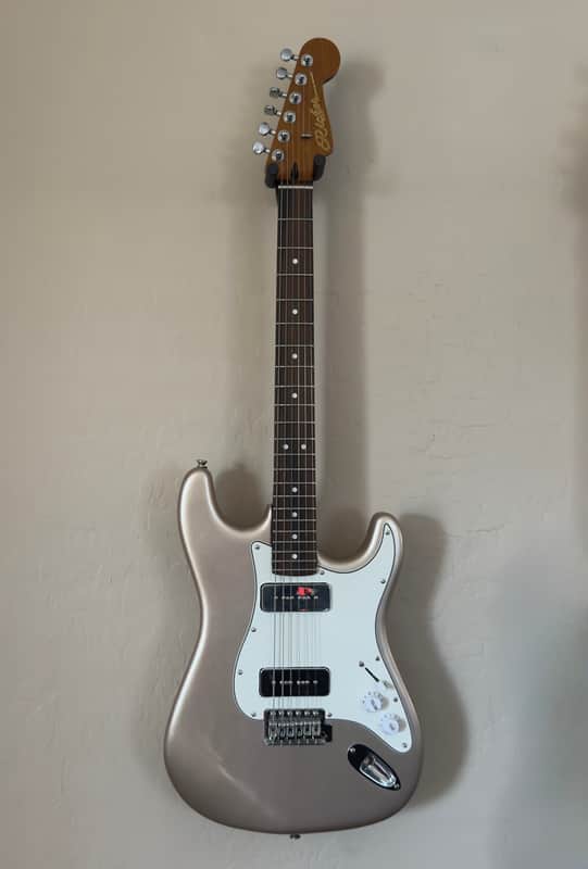 Custom Vintage P90 Strat-Style Guitar – Mocha Frost Metallic, | Reverb