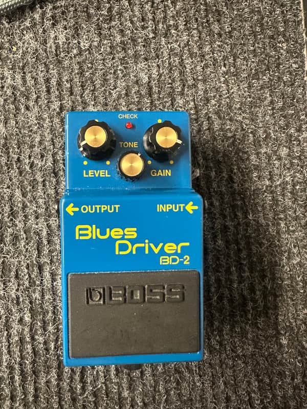 Boss BD-2 Blues Driver (Silver Label) 1995 - Present - Blue | Reverb