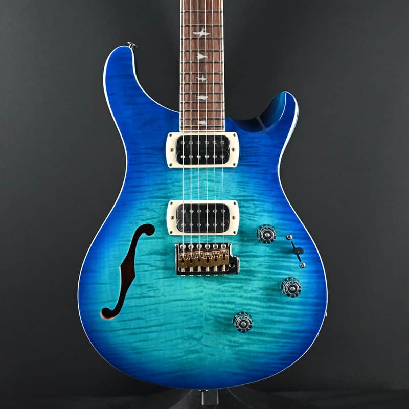 PRS SE Custom 24 Semi-Hollow Piezo Lake Blue 2025 | Reverb