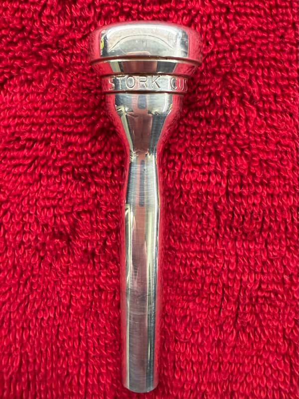 Stork Custom 4D 28T trumpet mouthpiece - Silver | Reverb