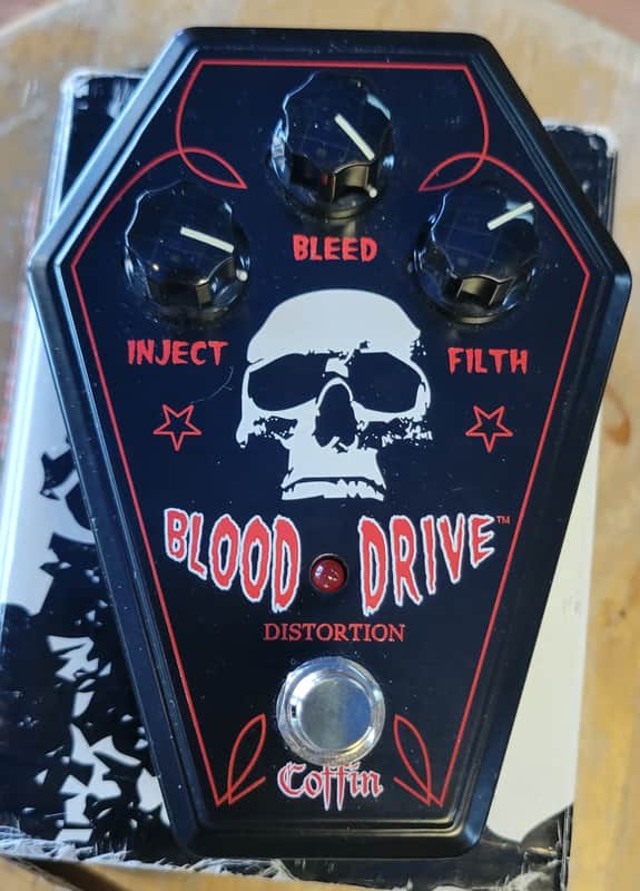 Coffin Blood Drive distortion pedal clean, original box | Reverb