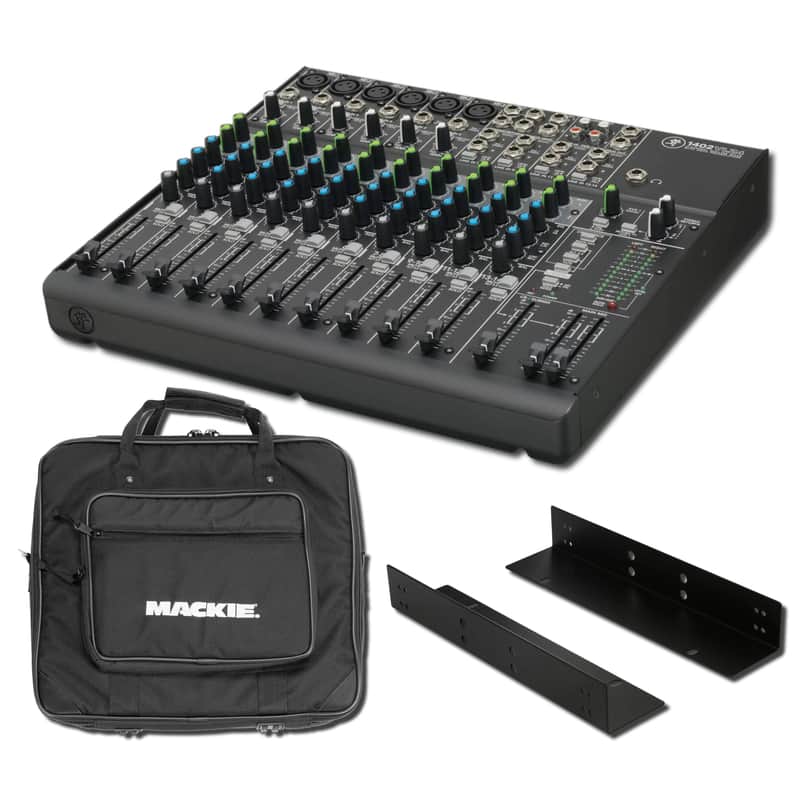 Mackie 1402VLZ4 14-Channel Mixer with Rackmount Kit and Mixer | Reverb