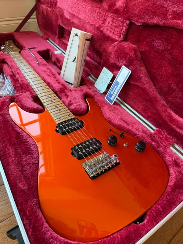 2025 Ibanez AZ2402 ROM Prestige - Roadster Orange Metallic | Reverb