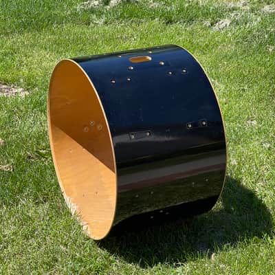 80's Sonor Phonic 22" Black Bass Drum Shell 14x22 Beech | Reverb
