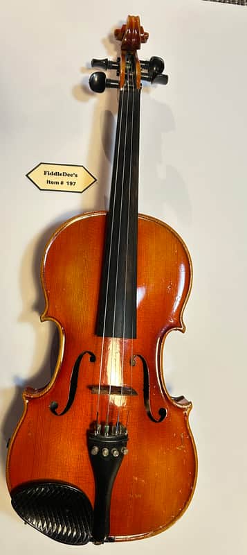 4/4 Adult violin labeled Karl Meisel 1950-1960 - made in | Reverb