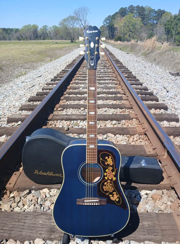 Epiphone Masterbilt Frontier Acoustic/Electric Guitar~Aged | Reverb
