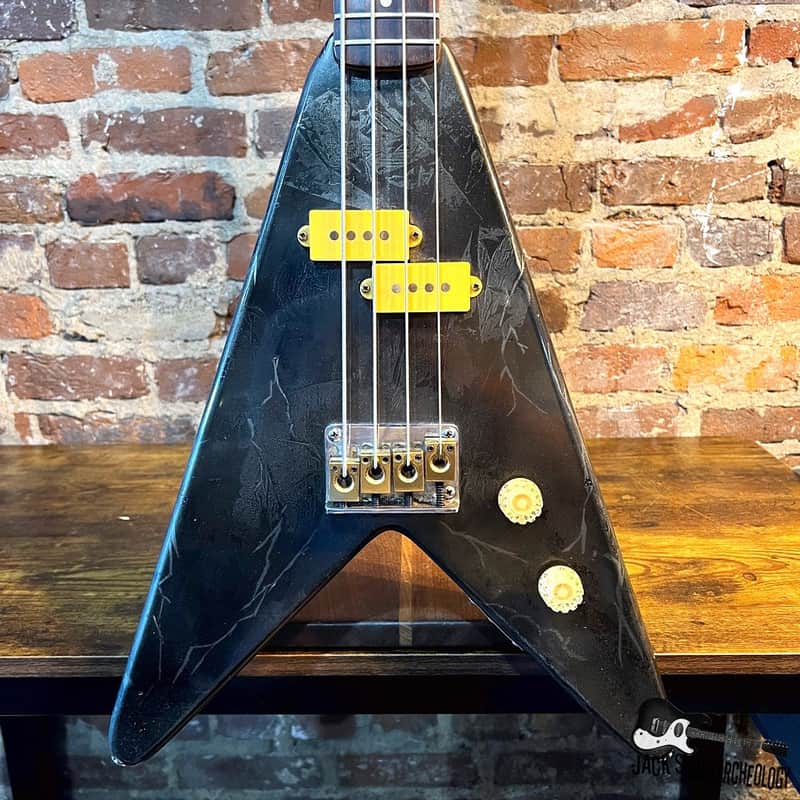 Schafer MIK V-Style Electric Bass (1980s - Slate | Reverb France