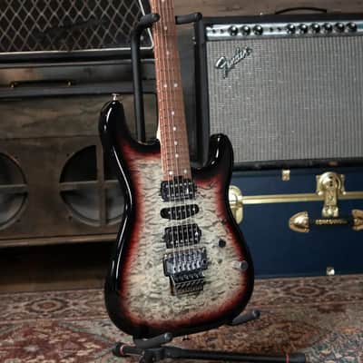 Charvel MJ San Dimas Style 1 HSH FR PF QM - Midnight Glow | Reverb
