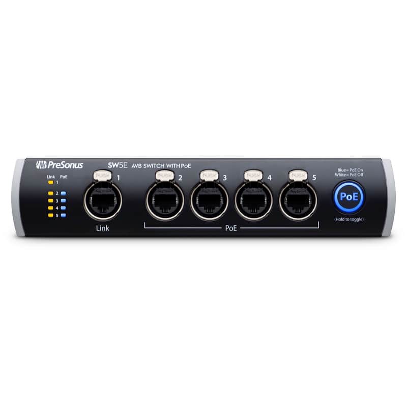 PreSonus SW5E 5-Port AVB Switch with PoE | Reverb
