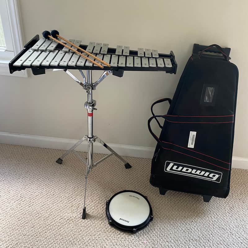 Ludwig Student Xylophone Bell Kit w/ Stand, Mallets, Practice | Reverb