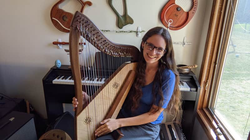 Marini Made Harps Double Strung 2021 Walnut | Reverb