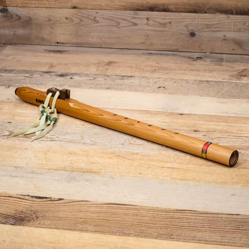 Hawk Native American Style Decorated Backpacker Flute White | Reverb