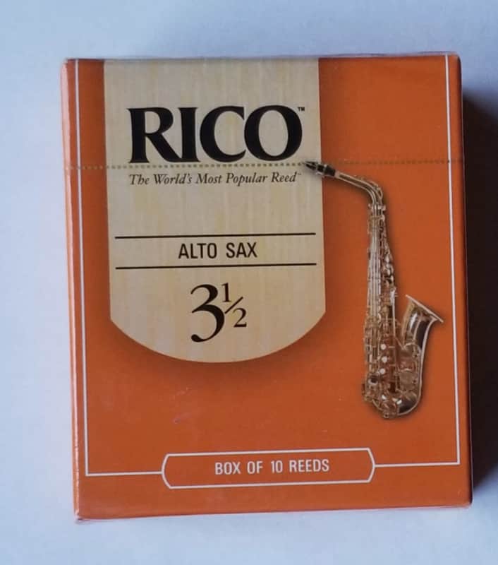 Rico Alto Sax reeds 3.5 - Box of 10- RJA1035 - Wood | Reverb